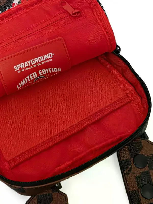 SPRAYGROUND Shark-print Smeared Shoulder Bag