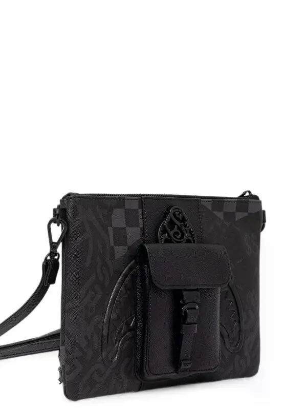SPRAYGROUND Check-pattern Shark-mouth Clutch Bag