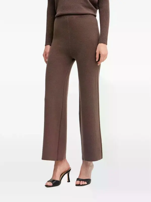 HAVEONE Ribbed Knit Sweater And Trouser Set