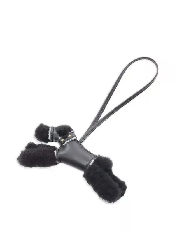 Hermès 2025 Paddy Shearling Bag Charm - Black