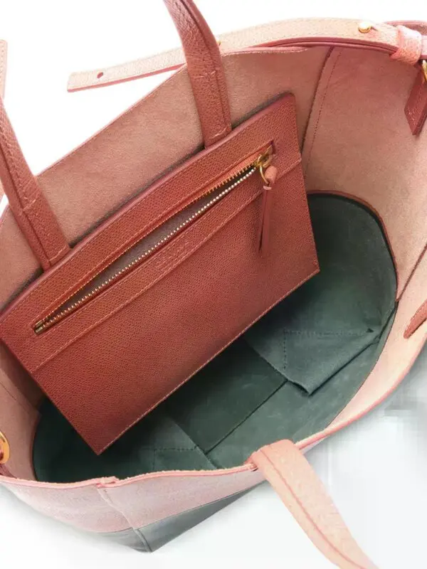 Celine 2010s Hippopotamus Color-block Tote Bag - Pink