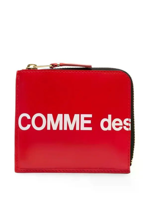 Comme Des Garçons Huge Logo Zip-around Wallet