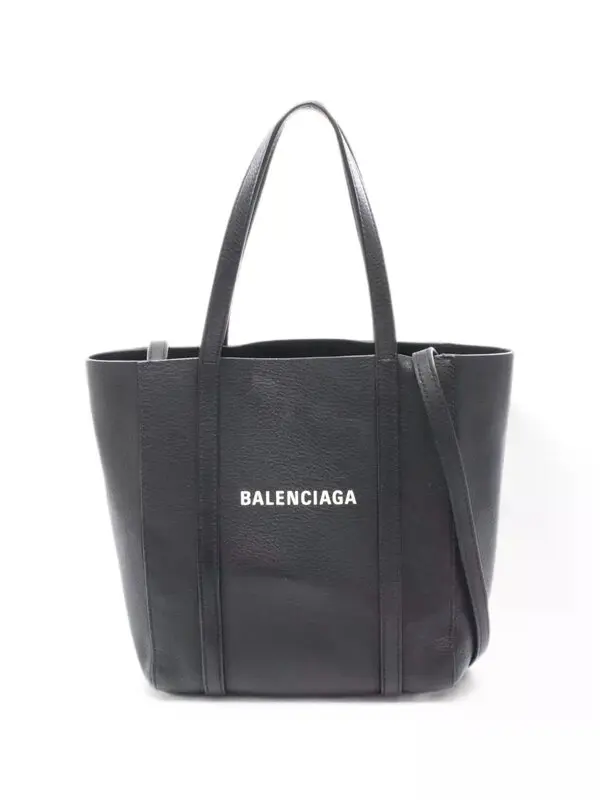 Balenciaga Leather Tote Bag - Black