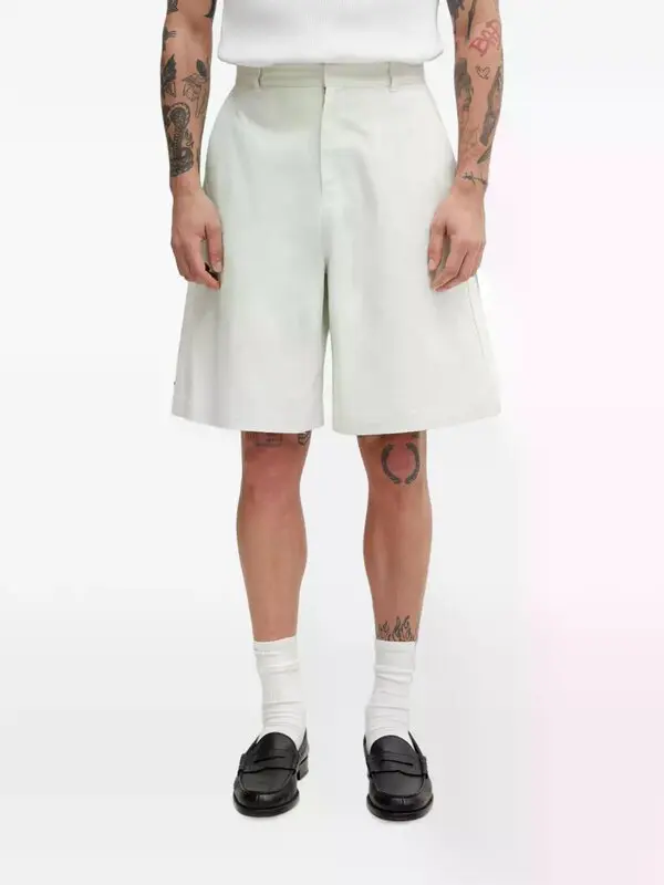 ADER ERROR Logo-tag Tailored Shorts - White