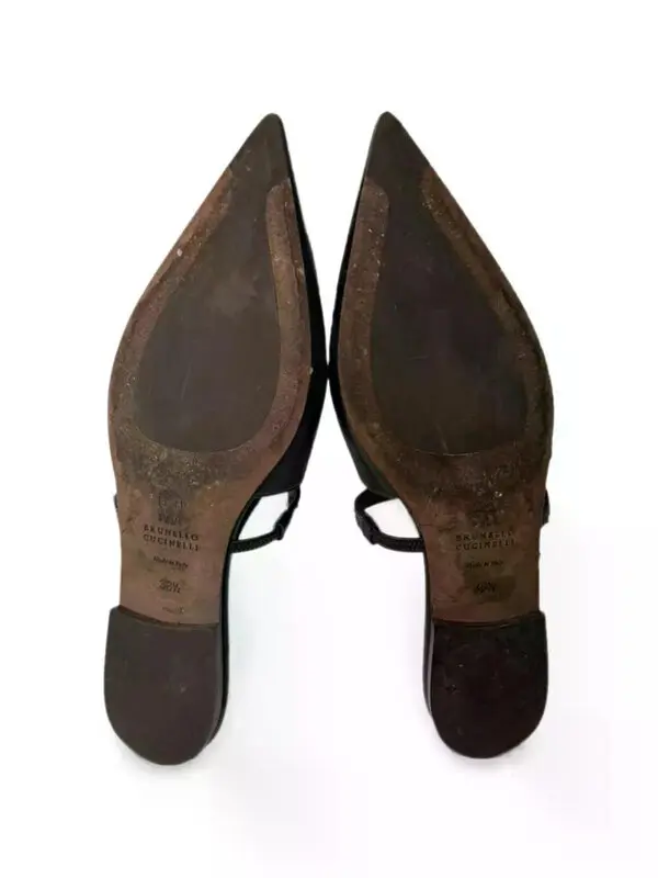 Brunello Cucinelli Pointed-toe Cutout-detail Pumps