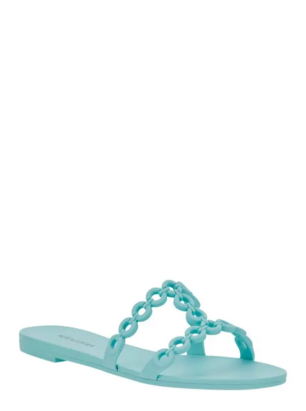 AQUAZZURA Infinity Chain Jelly Flat Sandals