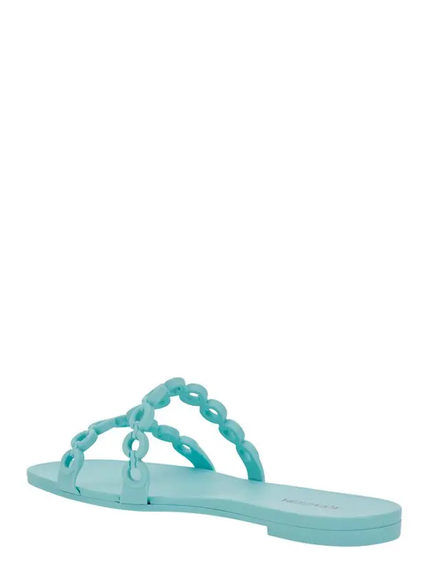 AQUAZZURA Infinity Chain Jelly Flat Sandals
