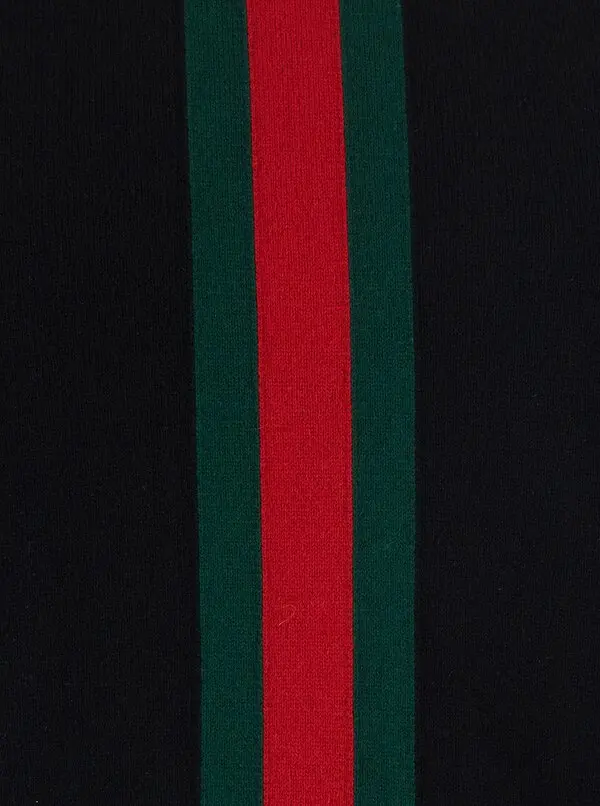 Gucci Wool Crewneck Sweater With Web Detail - Multicolor