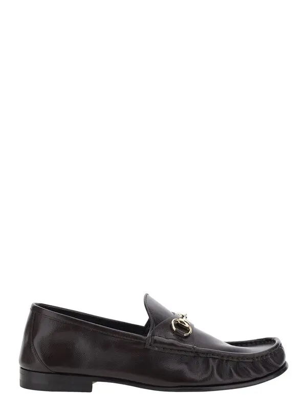 Gucci Lugano Leather Loafers With Horsebit Detail - Multicolor