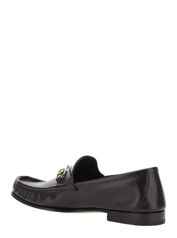 Gucci Lugano Leather Loafers With Horsebit Detail - Multicolor