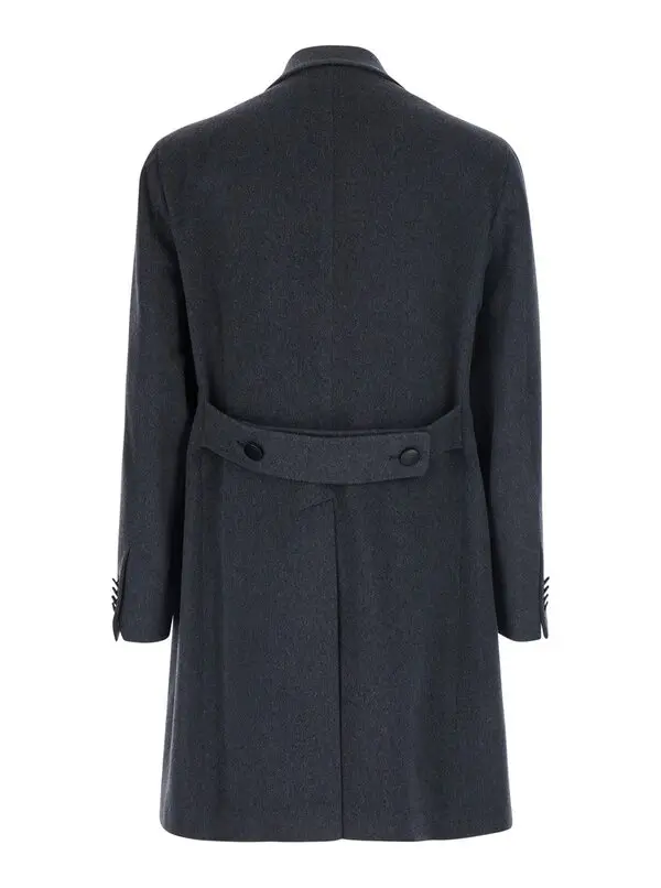 Tagliatore Wool Coat With Button Closure