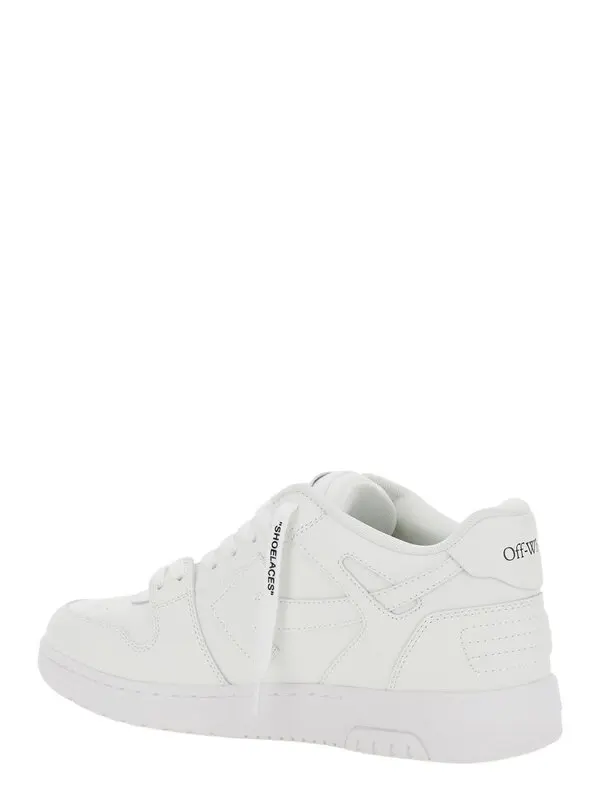 Off-White Out Of Office" Leather Sneakers With Logo Lettering - Multicolor