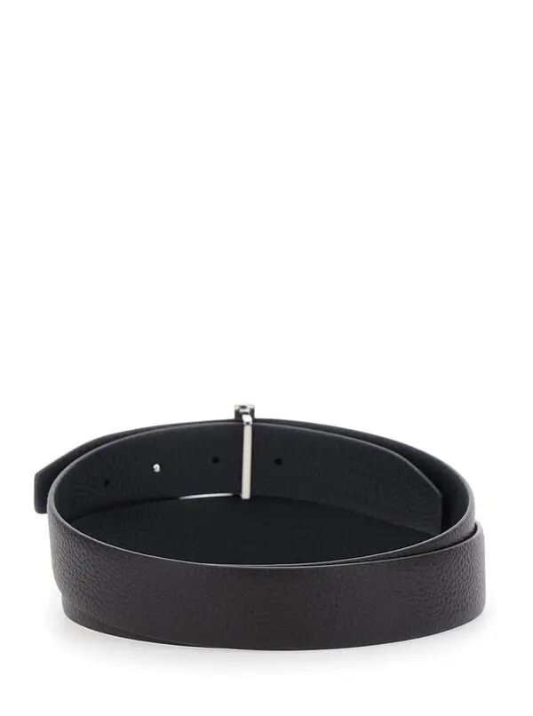 TOM FORD Leather Belt With T Buckle - Brown