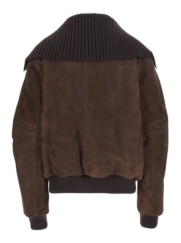 Attico Suede Bomber
