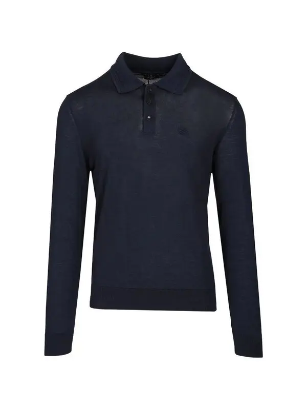Etro Wool And Silk Polo Shirt