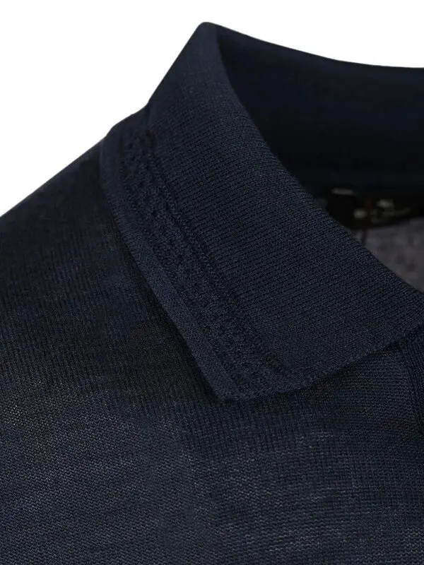 Etro Wool And Silk Polo Shirt