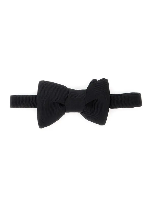 TOM FORD Bow Tie With Back Closure In Silk For - Black