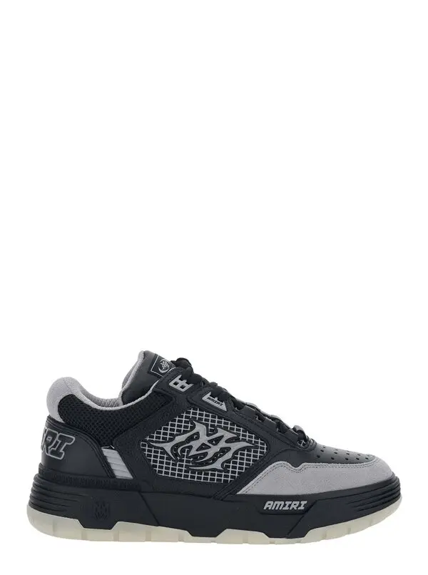 Amiri Ma-94' Black Sneaker With Maxi Logo On The Side And Lettering Logo On The Back In Leather For - Multicolor