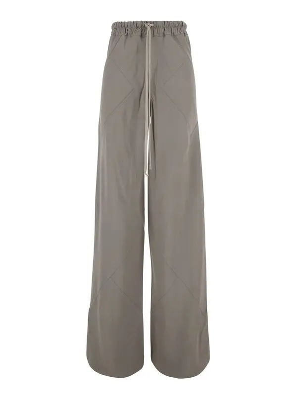 Rick Owens Wide Leg Drawstring Waist Pants - Multicolor