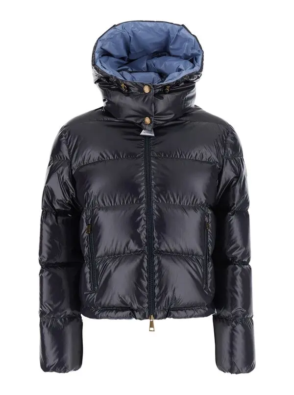 Moncler Niveole Down Jacket With Removable Hood - Multicolor