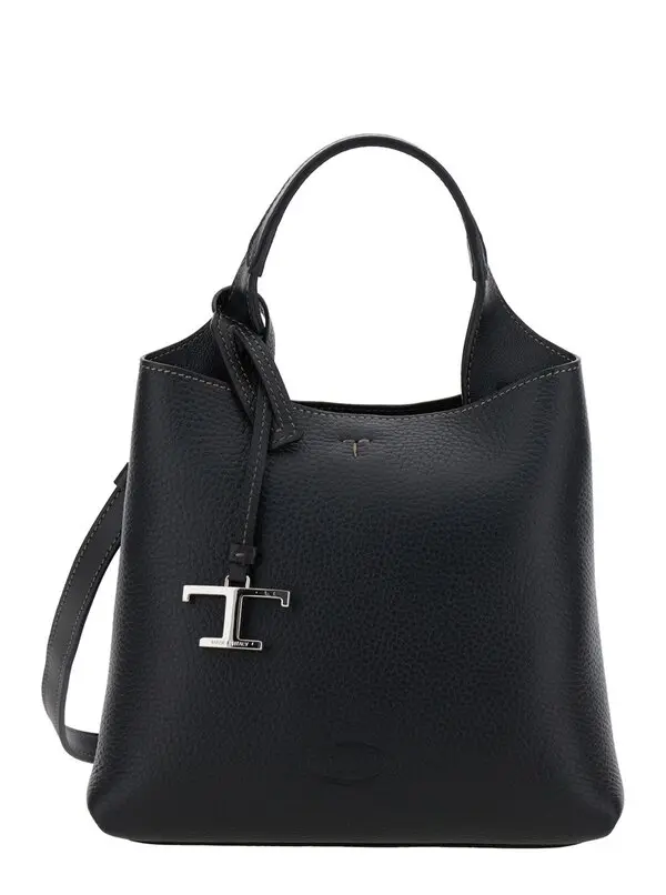 TOD'S Black Leather Mini Handbag - Multicolor