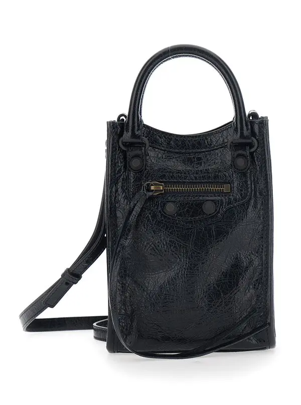 Balenciaga Le City Leather Shoulder Bag - Multicolor