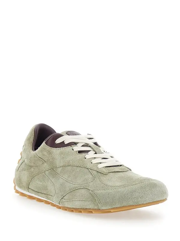 Bottega Veneta Suede Sneakers With Logo Detail - Multicolor