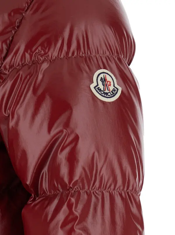 Moncler Niveole Down Jacket With Removable Hood - Red