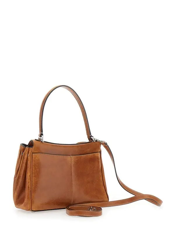 Balenciaga Rodeo Leather Handbag With Adjustable Shoulder Strap