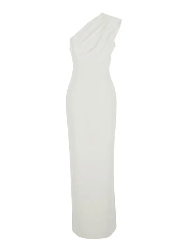 Solace London Gracie One-shoulder Draped Dress - Multicolor
