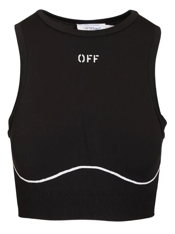 Off-White Off-stamp Sports Bra - Black