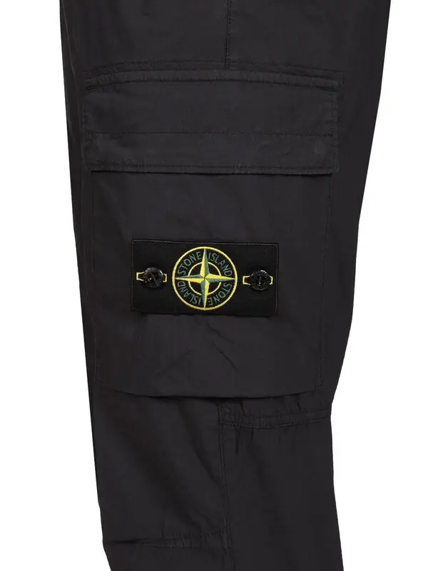Stone Island Parachute Cargo Trousers - Blue
