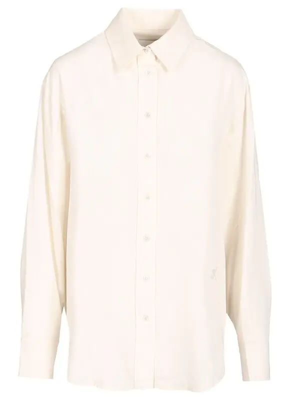 Isabel Marant Étoile Flowing Shirt With Embroidered Detail - White