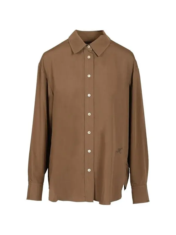 Isabel Marant Étoile Flowing Shirt With Mother-of-pearl Buttons And Embroidered Detail