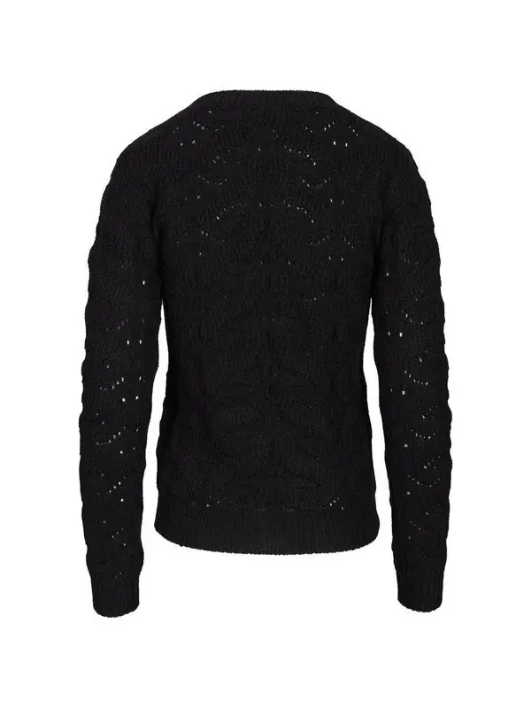 Etro Paisley Patterned Crew Neck Long Sleeve Sweater - Blue