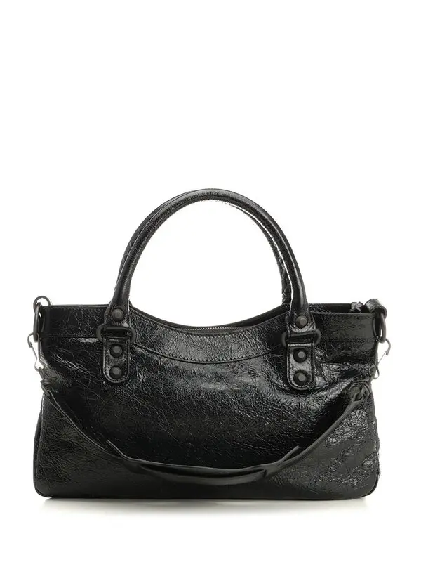 Balenciaga Le City First Leather Bag - Black