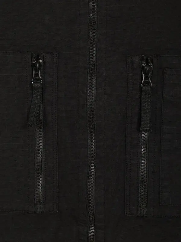 Stone Island Organic Cotton Ripstop Hooded Overshirt