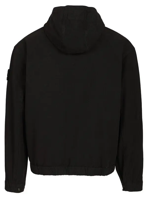 Stone Island Organic Cotton Ripstop Hooded Overshirt