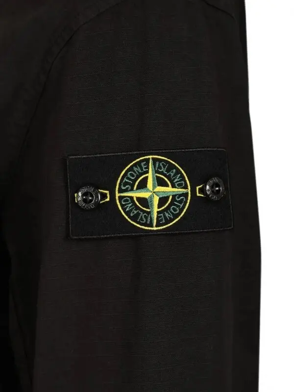 Stone Island Organic Cotton Ripstop Hooded Overshirt