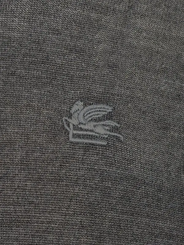 Etro Wool And Silk Polo Shirt