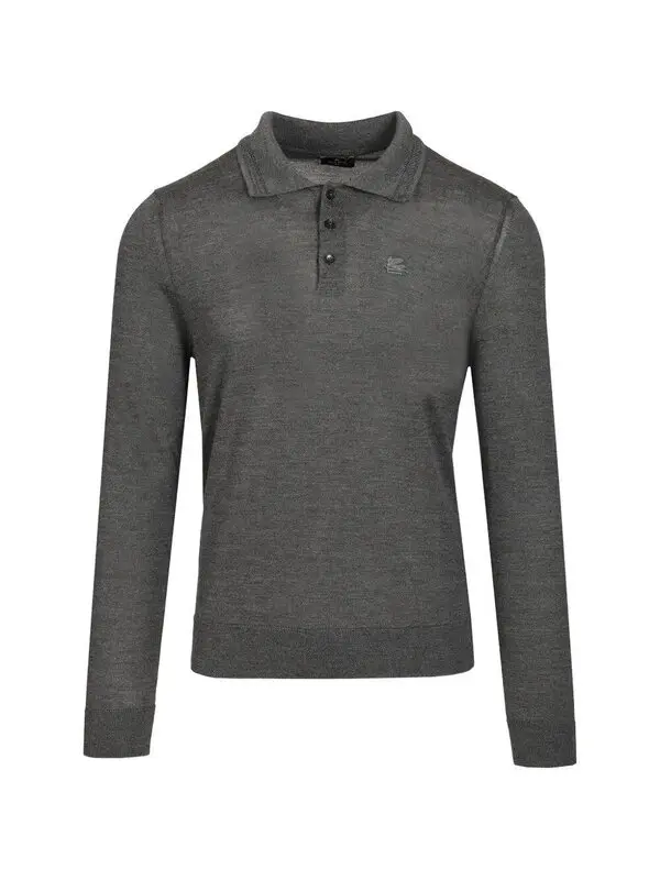 Etro Wool And Silk Polo Shirt
