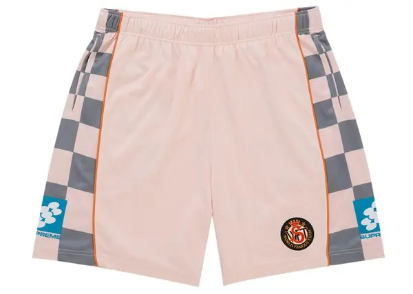 Supreme Checkerboard Soccer Shorts - Pink