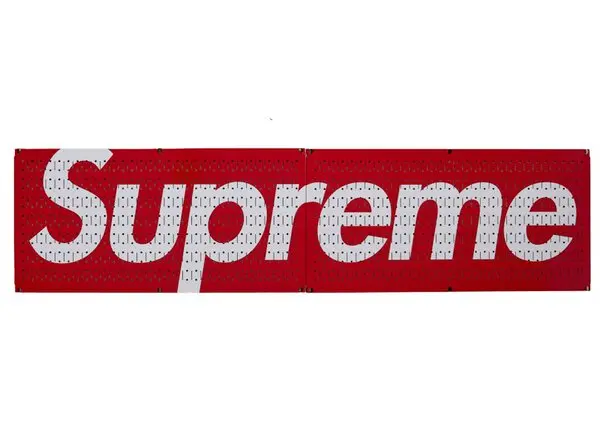 Supreme Wall Control Pegboard Panel - Red