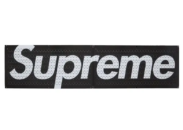 Supreme Wall Control Pegboard Panel - Black