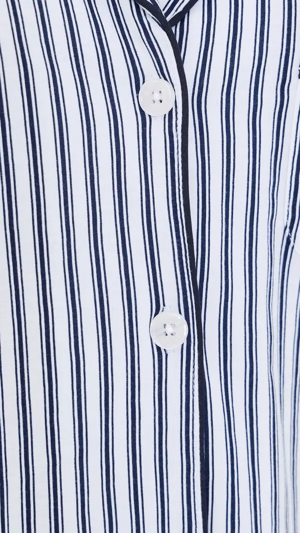 PETITE PLUME French Ticking Shorts Pajama Set