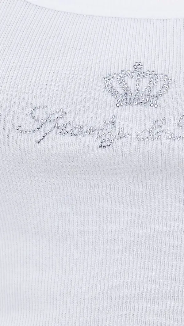 SPORTY & RICH Juicy Crown Ribbed Tank