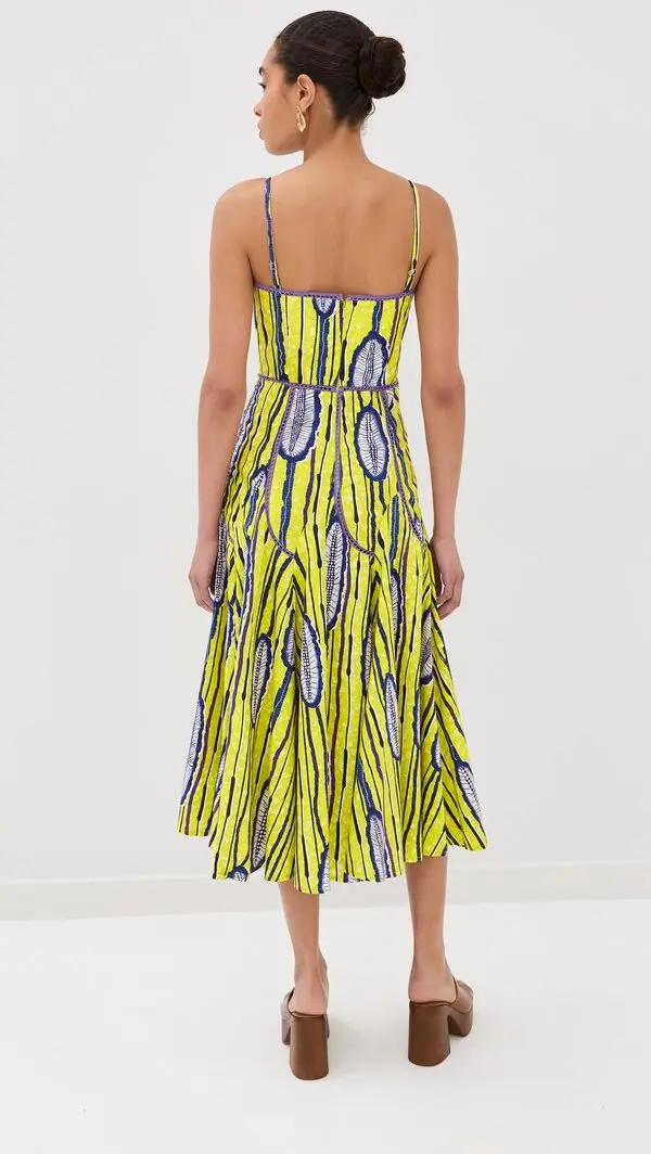 Stella Jean A-line Godet Dress