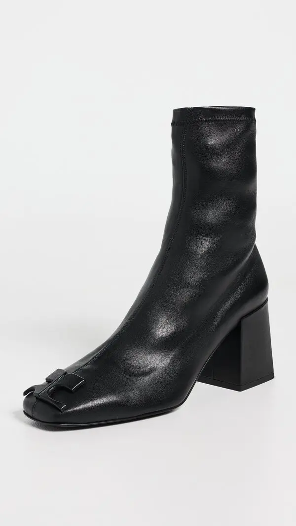 COURREGES Re-edition Ac Raised Ankle Boots - Black