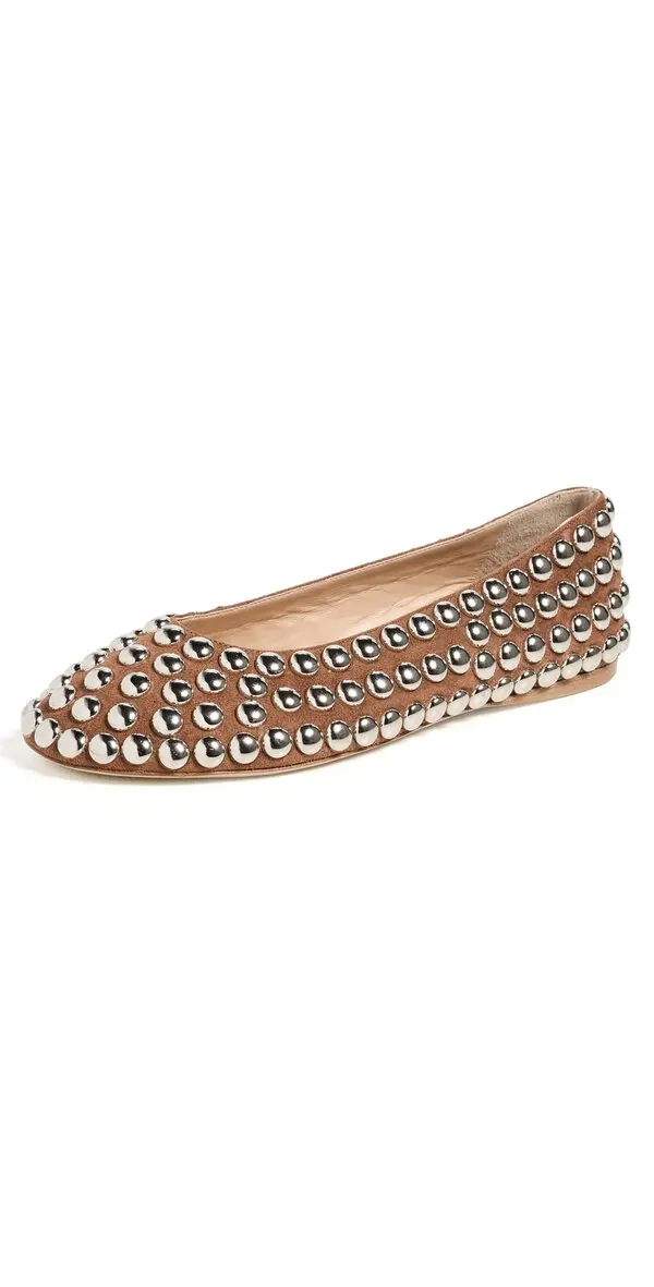 Rabanne Studded Ballerina Flats
