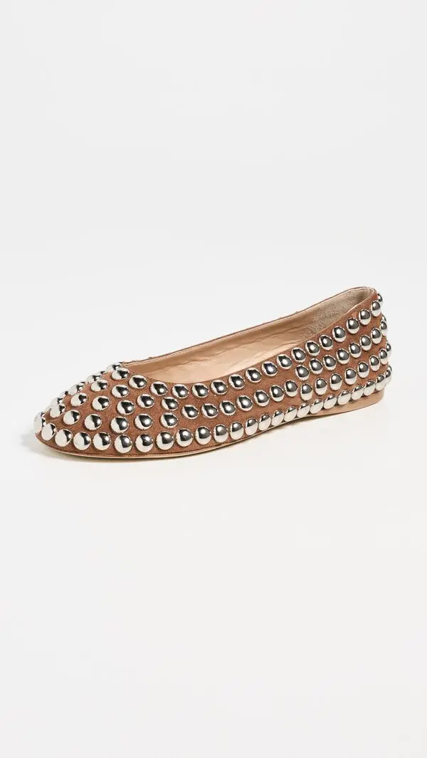 Rabanne Studded Ballerina Flats